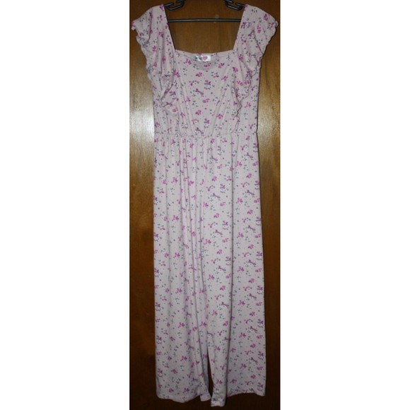 Justice | One Pieces | Justice Girls Pink Floral Jump Suit Flutter ...